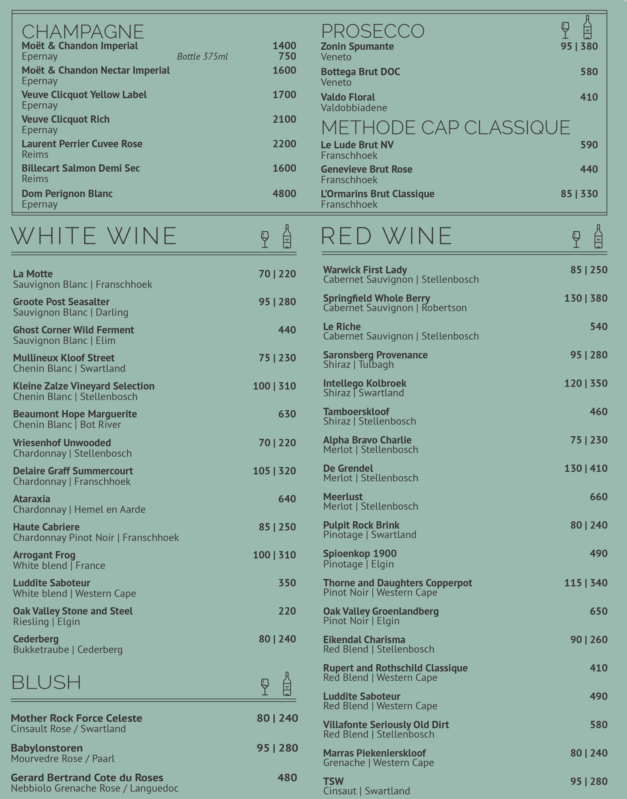 Menu – Ukko Restaurant